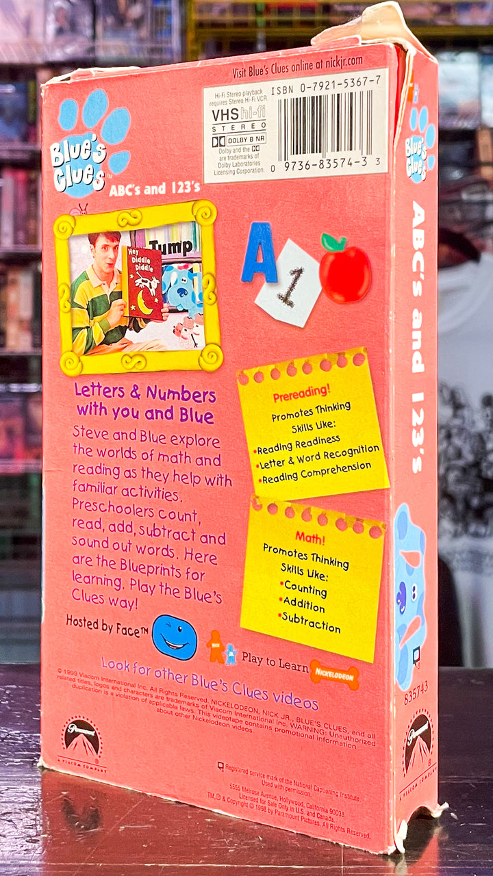 Blue’s Clues ABC’s And 123’s – WHAMMY! Analog Media